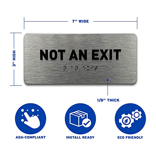 Snapklik.com : Not An Exit Identification Sign - ADA Compliant Sign ...