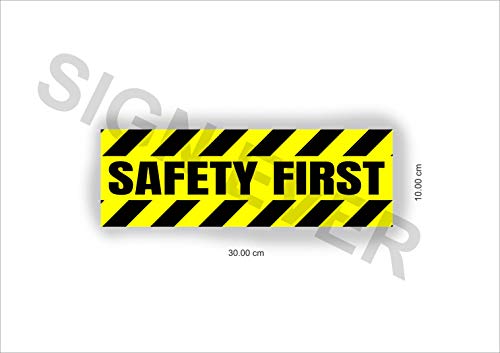 Buy SIGN EVER Safety First Sign Board Factory Office Bank Restaurant ...