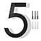 Amazon.com: 8’’ Modern Floating House Numbers for Outside, Large Black ...