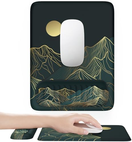 Amazon.com: iCasso Mouse Pad with Wrist Rest,Portable Travel Ergonomic ...
