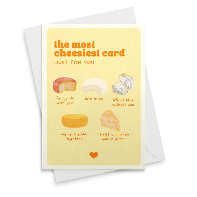 Amazon.com: Cheesy Valentine's Day Card, Anniversary Card, Funny ...