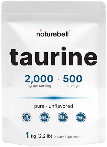 Amazon.com: Best Naturals 100% Pure Taurine Powder free form - Taurine ...