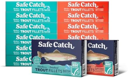 Amazon.com: Safe Catch Smoked Rainbow Trout Fillets in Water, Skinless ...
