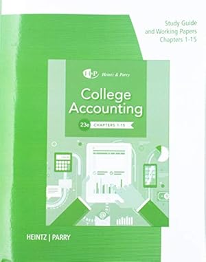 Amazon.com: College Accounting, Chapters 1-27: 9781337794756: Heintz ...