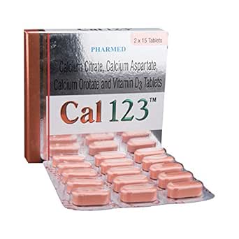 Cal 123 - Strip of 2x15 Tablets : Amazon.in: Health & Personal Care
