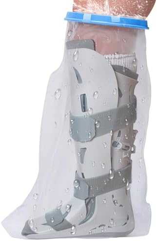 Amazon.com: Allhercom Waterproof Extra Wide Leg Cast Cover for Shower ...