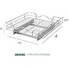 Amazon.com: Pull Out Cabinet Organizer（11" W x 18" D x 5" H, 1 Tier ...
