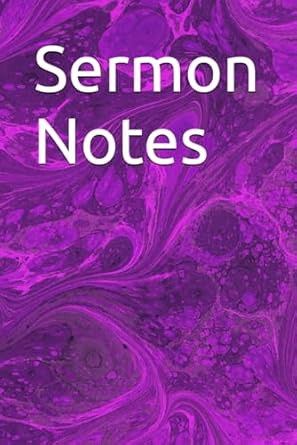 Amazon.com: Sermon Notes: Lined Notebook for Preachers & Listeners to ...