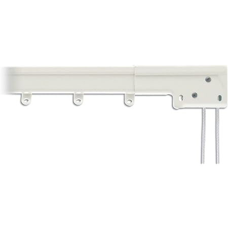 Amazon.com: 66" - 120" One Way Draw Adjustable Traverse Curtain Rod ...