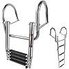Amazon.com: Manumarine 4 Step Pontoon Boat Ladder, Pontoon Ladders for ...