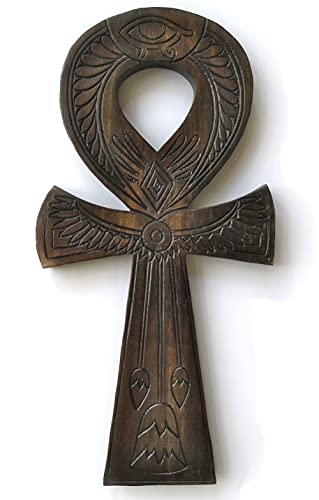 Wooden carved Ankh Symbol Hieroglyph, Key of Life – BigaMart