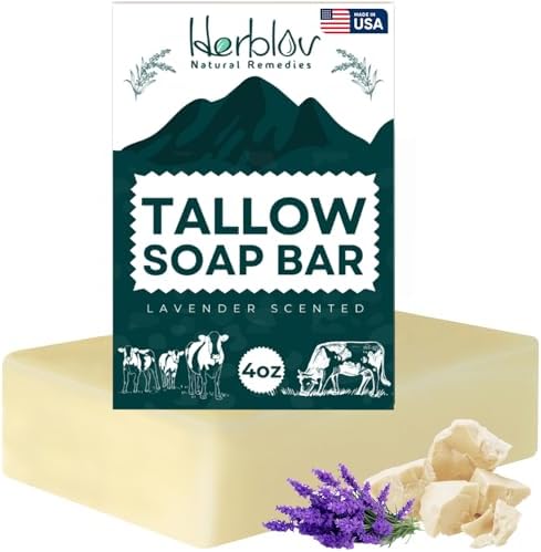 Amazon.com : Beef Tallow Soap Bar – All Natural Grass Fed Tallow Soap ...
