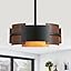Avzkcy Farmhouse Chandelier 13“ Small Ceiling Light 3-Light Height ...