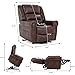 Amazon.com: Mecor Power Lift Chair Dual Motor PU Leather Lift Recliner ...