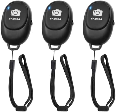 Amazon.com: [Upgraded] Bluetooth 5.0 Remote Shutter for iPhone & Android Camera Wireless Remote ...