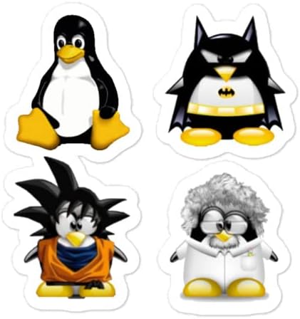Amazon.com: Linux Tux Penguin Sticker Pack : MTN TOOL: Toys & Games