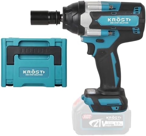KROST Pro Series 700NM Torque Cordless Impact Wrench 1/2", Square Drive ...