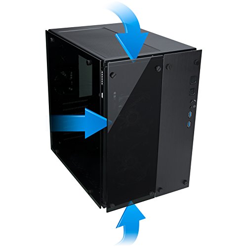 Rosewill CULLINAN PX Tempered Glass Full Window Desktop PC Computer ...