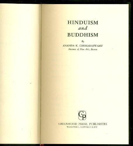 Amazon | Hinduism and Buddhism. | Coomaraswamy, Ananda K. | Religious Studies