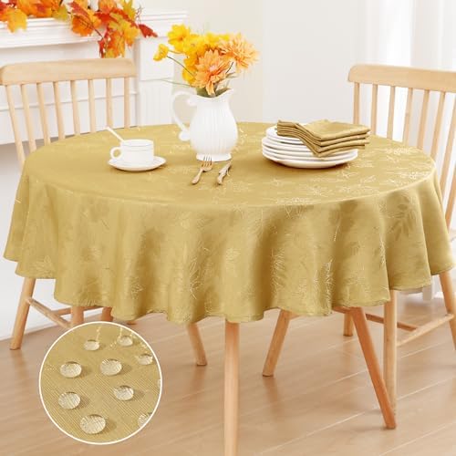 Amazon.com: smiry Fall Jacquard Tablecloth, 60x102 Inch Waterproof ...