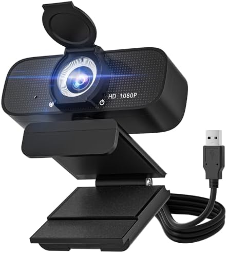 SZGIARUY Full HD Webcam with Built-in Microphone and Rotatable Tripod ...