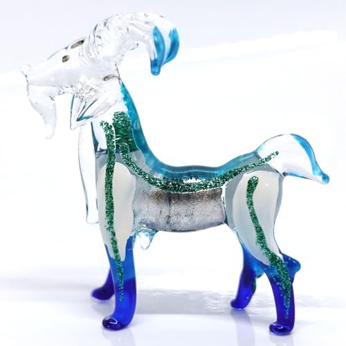 Amazon.com: Handmade Goat Art Glass Blown Pet/Wild Animal Figurine ...