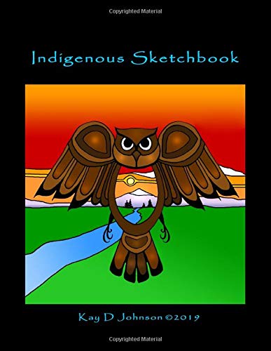 Buy Indigenous Sketchbook: Owl, large size blank pages for you to ...