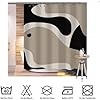 Amazon.com: She Love Black and Grey Abstract Shower Curtain Modern Geometric Art Minimalist ...