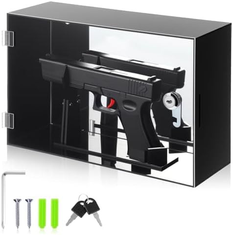 Amazon.com: Geelin Gun Display Case, Clear Acrylic Pistol Display Case ...