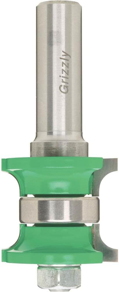 Grizzly C1369 Double Roundover Bit, 1/2-Inch Shank - Edge Treatment And ...