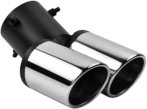 Wisebom Car Exhaust Tail Pipe Muffler, Stainless Steel Universal Car ...