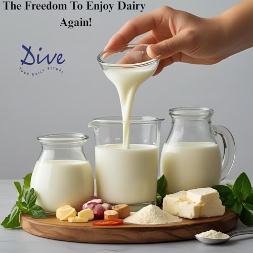 DIVE Daily Lactase Enzyme | Chewable Tablet | Dairy Relief Supplement ...
