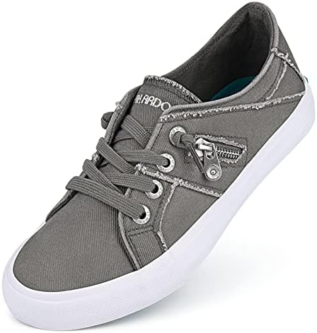 Amazon.com | JENN ARDOR Women Fashion Canvas Sneakers Slip On Shoes Low ...