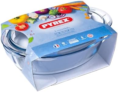 Pyrex Oval Casserole Dish 33 x 20 x 13 cm, Glass, Clear, 33 cm : Amazon ...