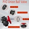 Amazon.com: YTFSA Full Port PVC Union Ball Valve, 2" Inch (DN50) True ...