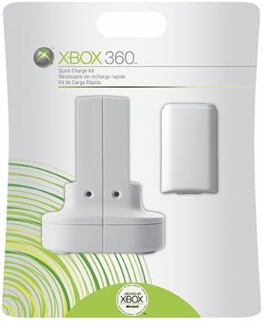 Xbox 360 Quick Charge Kit - White (Xbox 360) : Amazon.co.uk: PC & Video ...
