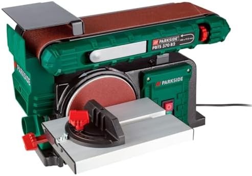 FB Supplies Parkside 2 in 1 Belt & Disc Sander PBTS 370 B1 Sanding Belt ...