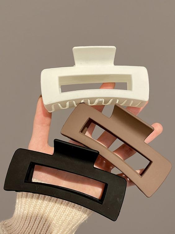 HIRE Large Hair Clutcher Claw Clips For Girls Women, 3.5 Inch Style ...