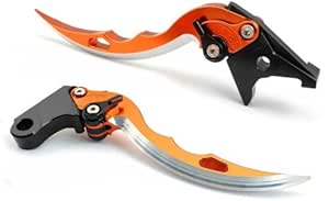 Amazon.com: Pair Motorcycle Parts Clutch Lvers Brake Levers Sharp Blade ...