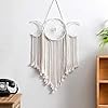 Amazon.com: Triple Moon Goddess Macrame Woven Wall Hanging, Boho ...