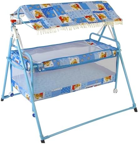 Natraj Sleepwell 2-in-1 Baby Swing Cradle - Deluxe | Use as a Cot ...