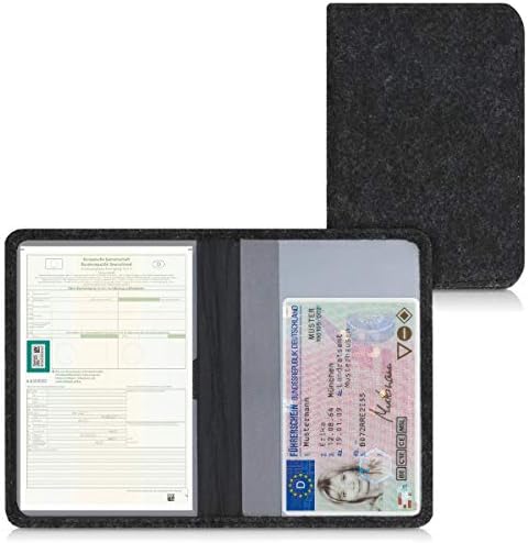 kwmobile Registration and Insurance Holder - Car Document Holder for ...