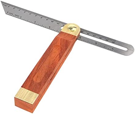 Gentlecarin Blade Ruler,Adjustable Bevel Sliding T-bevel with Hardwood ...