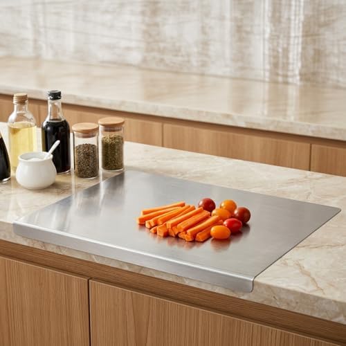 Amazon.com: Large Stainless Steel Cutting Boards for Kitchen - Food ...