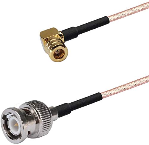 3AN Telecom RF Extension Cable BNC Male Plug to SMB Female Right Angle ...