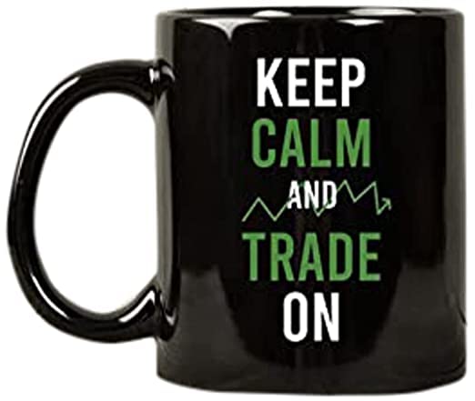 Buy GLOW Keep Calm and Trade On Mug, Funny Buy Low Sell High Day Trader ...