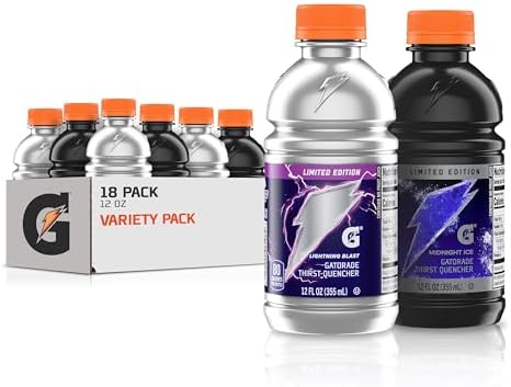 Amazon.com : Gatorade Thirst Quencher, Midnight Ice, Lightning Blast ...