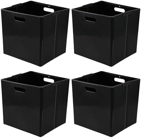 Oymlclivisa Plastic Foldable Storage Cubes, Square Storage Box Cubes ...