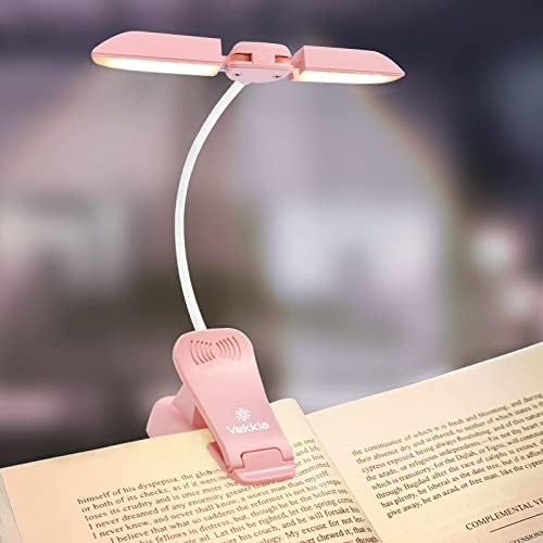 Vekkia 14 LED Rechargeable Book-Light for Reading at Night in Bed,Warm ...