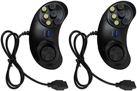 Amazon.com: 2Pcs Classic Retro USB Classic Gamepad 6 Buttons Joystick ...